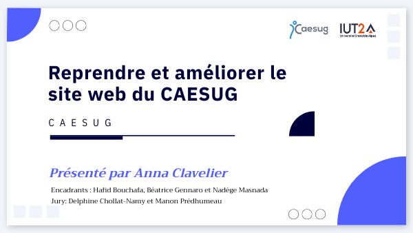 Soutenance Stage CAESUG