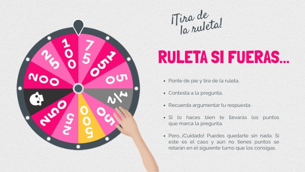 RULETA "SI FUERAS..." | Genially