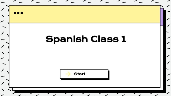 Spanish class 1