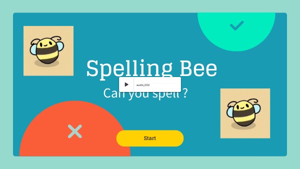 Spelling bee | Genially