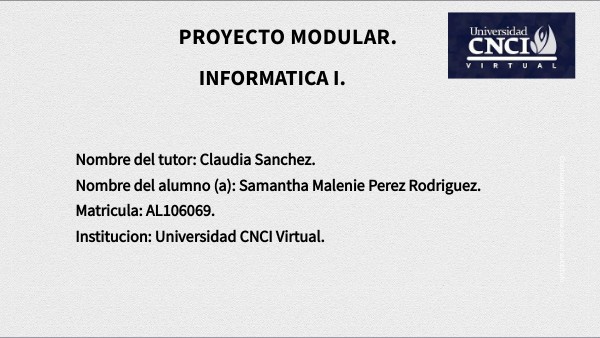 Proyecto Modular | Genially
