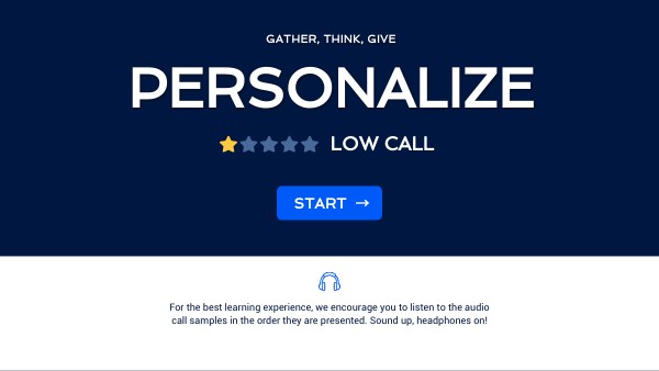 Personalize: Low Call