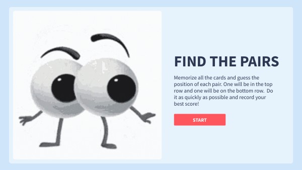 Find the pairs | Genially