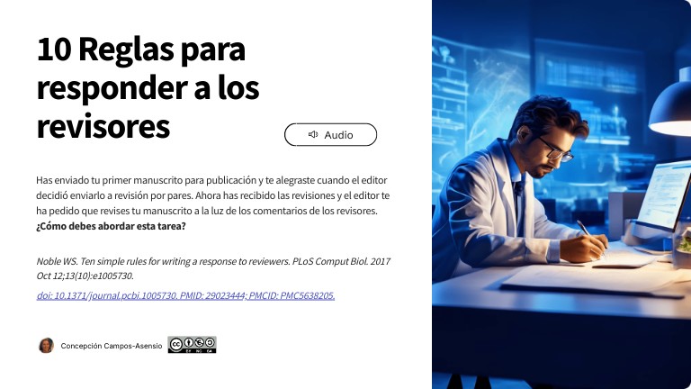 10 Reglas para responder a los revisores por pares | Genially