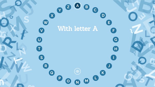The alphabet game