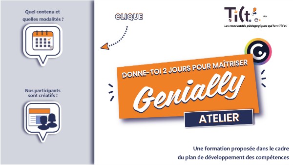 Formation au PDC2 : Créer une ressource avec Genially - Session 06/24