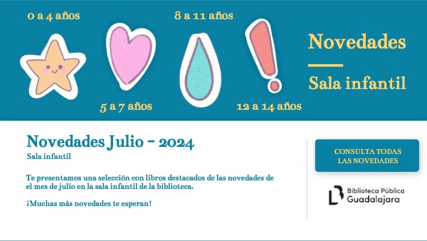 Novedades sala infantil - Julio 2024 | Genially