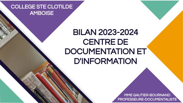 Bilan 2023-2024 CDI Ste Clotilde