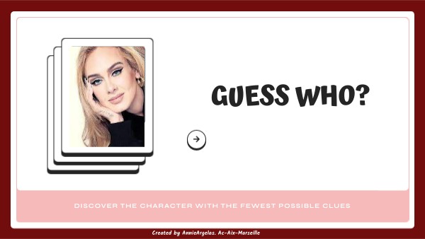 Guess Who Game | Genially