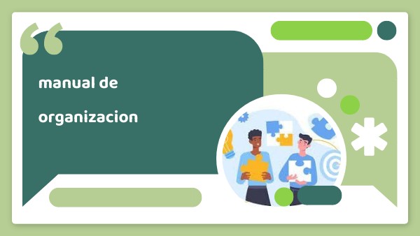 Manual de organización | Genially