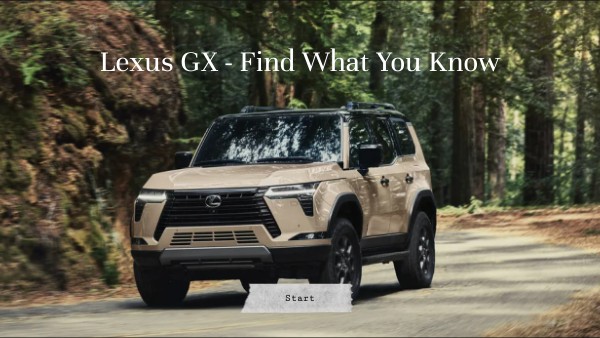 Lexus GX - Find What You Know V.5 (Long)