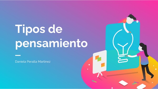 Actividad de aprendizaje 5. Explicando los tipos de pensamiento