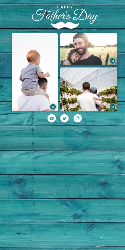 HAPPY FATHER'S DAY - INTERACTIVE CARD