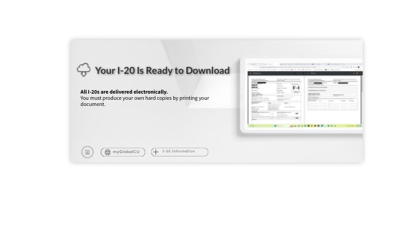 Your I-20 is Ready - Reinstatement Approval