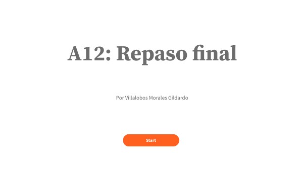 A12: Repaso final