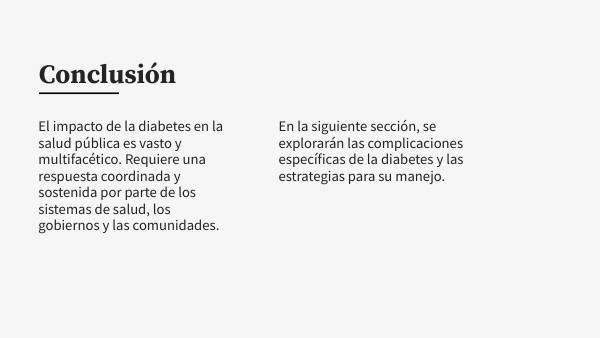 Conclusión Diabetes 2 | Genially
