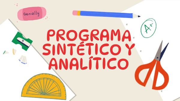 Programas sintético y analítico | Genially