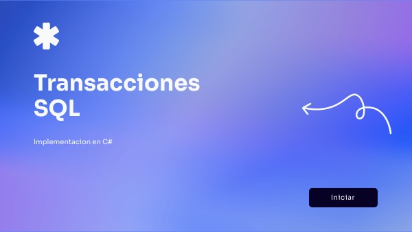 Transacciones SQL | Genially