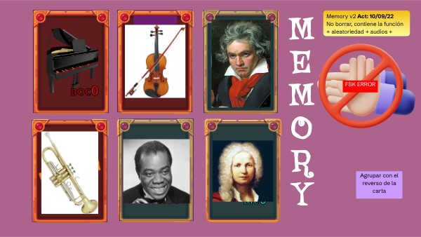 Memory Musical | Genially