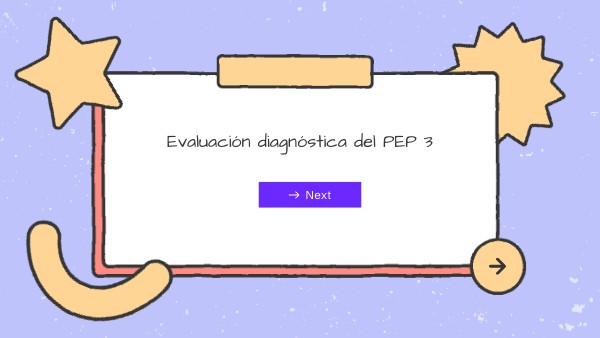 EVALUACIÓN DIAGNÓSTICA PEP 3 HUM III | Genially