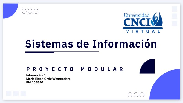 Informática 1 - Proyecto Modular / BNL105676