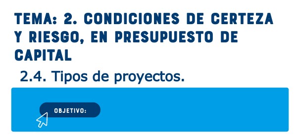 2.4. Tipos de proyectos. | Genially