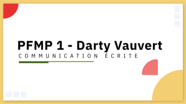 PFMP1 - Darty Vauvert