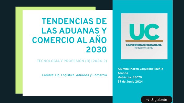 TENDENCIAS DE LAS ADUANAS Y COMERCIO | Genially