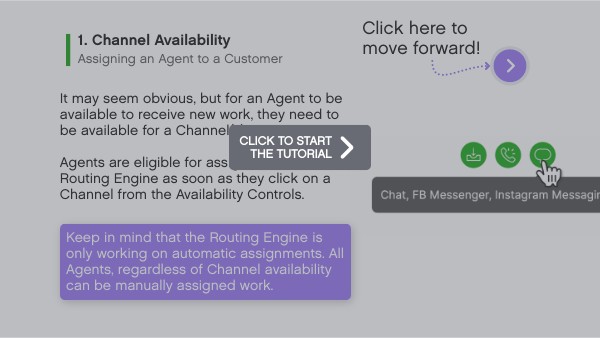 Simplified Version - Assigning an Agent to a Customer | Genially