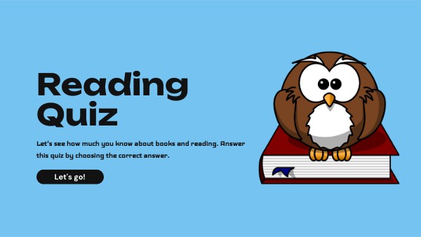 Reading Quiz | Genially