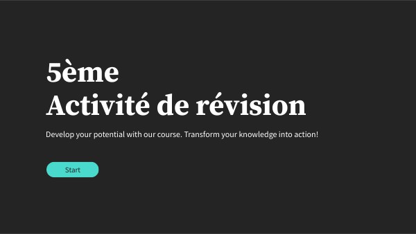 Cours interactive basique | Genially