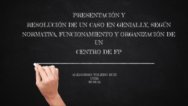 Presentación y resolución de un caso en Genially, según normativa, fun