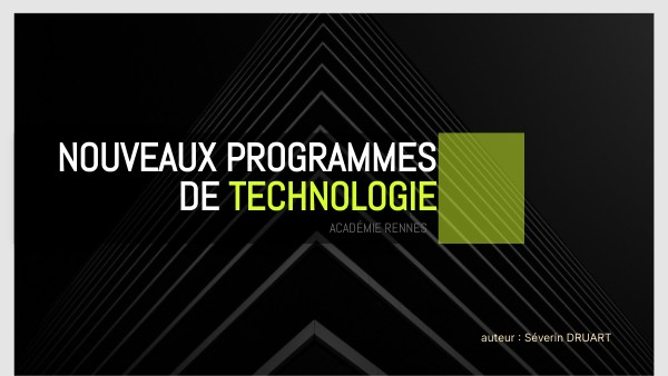 Formation Techno Ac-Rennes Nouveau programme | Genially