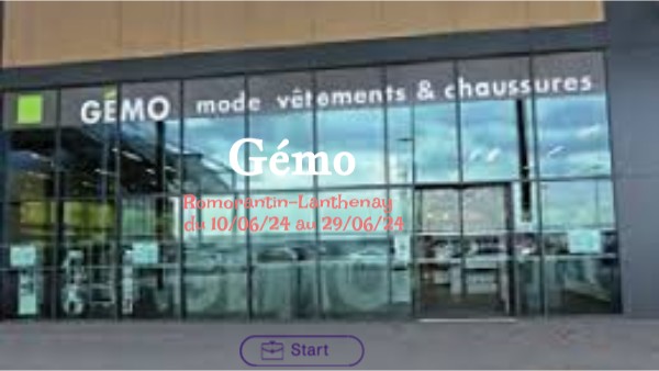 gémo stage du 10 juin au 29 juin 2024