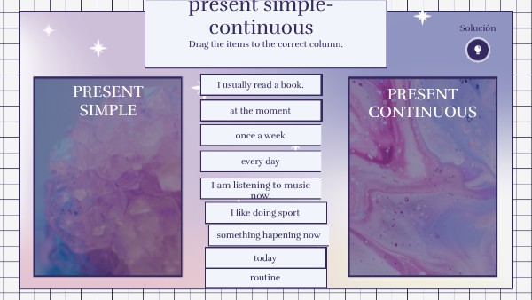 Present simple and continuous