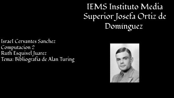 Biografía de Alan Turing