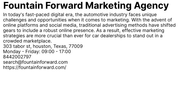 Fountain Forward Marketing Agency