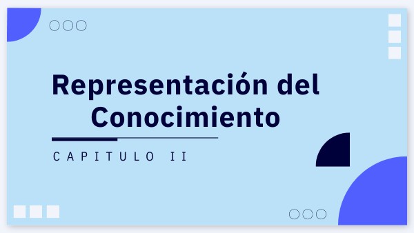 representacion del conocimiento