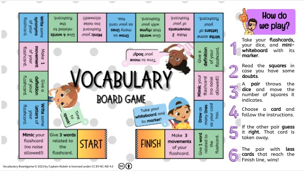 VOCABULARY BOARDGAME | Genially
