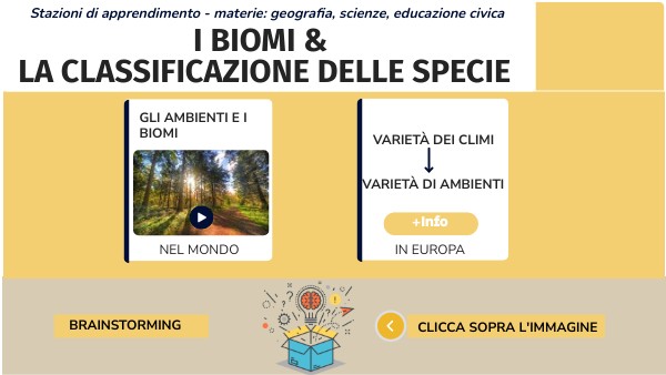 I BIOMI E LA CLASSIFICAZIONE DELLE SPECIE