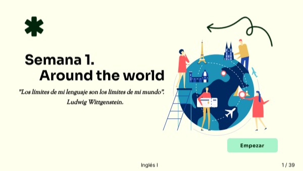 Semana 1. Around the world (Inglés I) | Genially