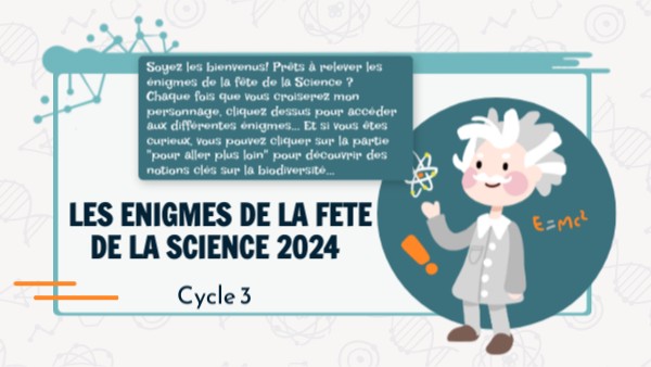 Semaine des sciences 2024-2025 | Genially