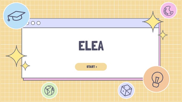 Présentation ELEA | Genially
