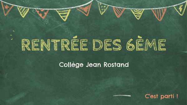 pré rentrée 6a 2024-2025