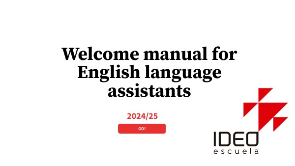 24/25 Welcome manual for English Language assistants IDEO