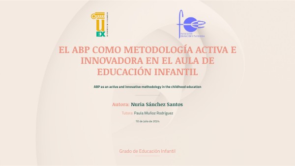 Trabajo Fin de Grado Educación Infantil | Genially