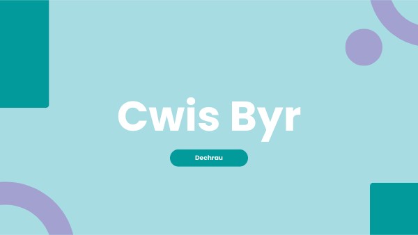 Welsh - 5.1a - Mini Quiz
