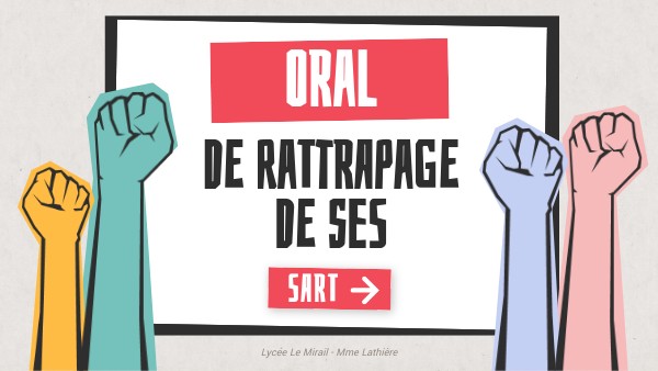 ORAL DE RATTRAPAGE DE SES | Genially