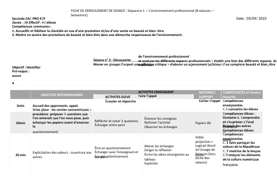 fiche séance agencement des espaces.pdf | Genially