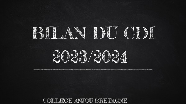 Bilan du CDI 2023/2024